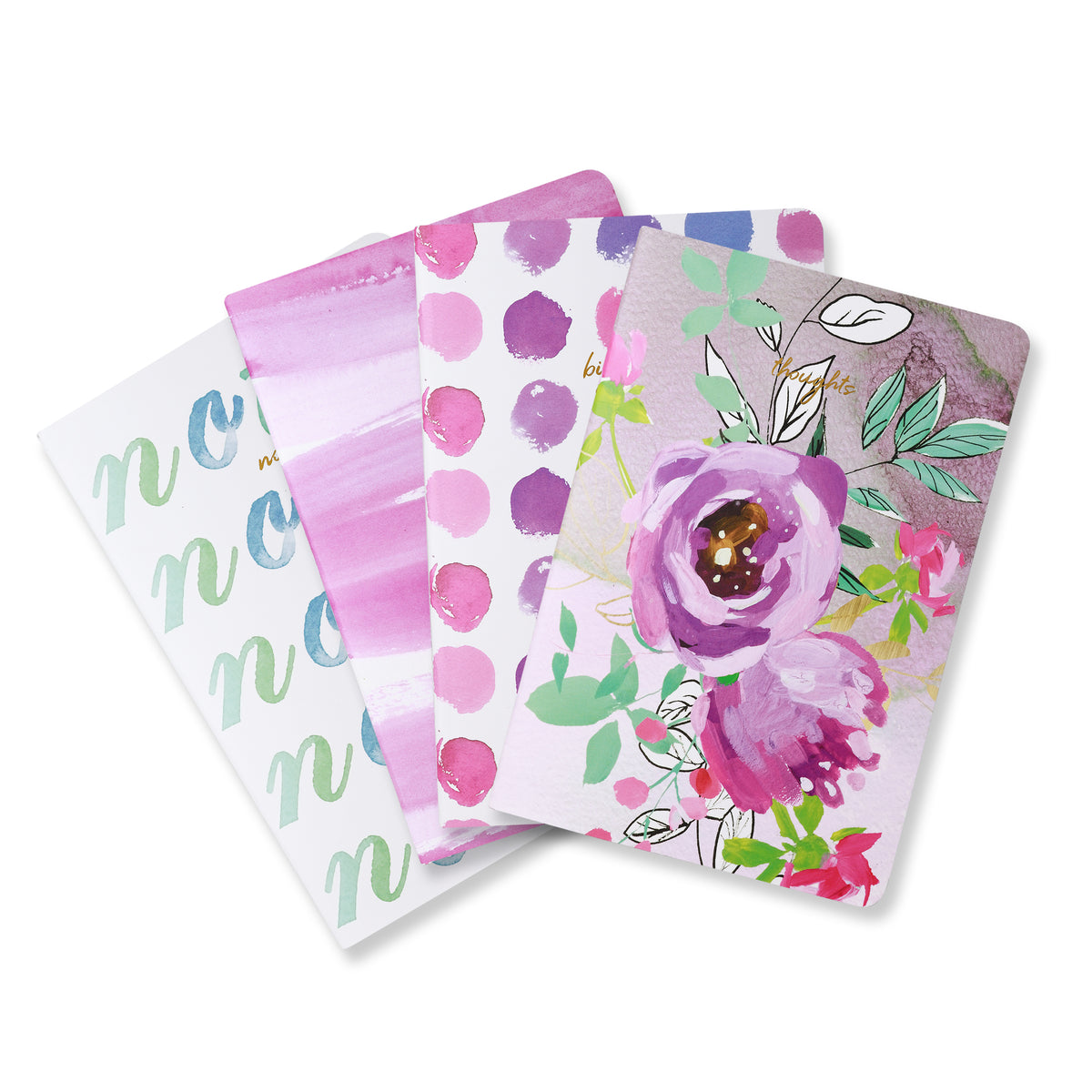 4 Pack Soft Cover Stitch Bound Lined A5 Journals – Outshine Co.