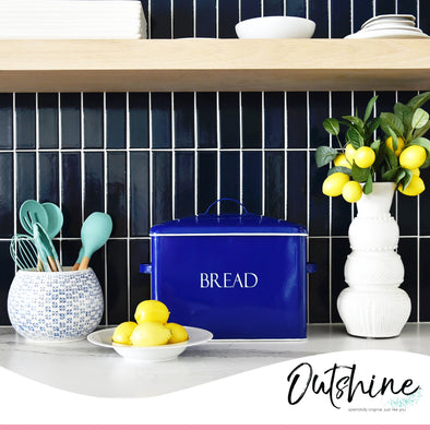 Blue Bread Box - Vintage Storage Container for Bread – Outshine Co.